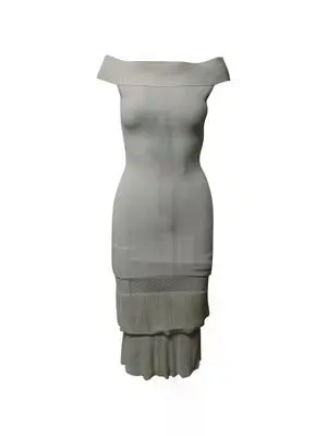 Roland Mouret Off-shoulder Fitted Dress - White