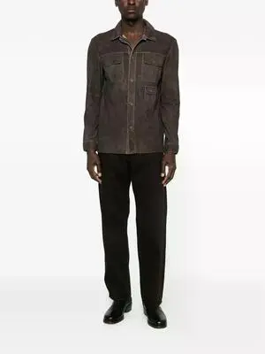 GIORGIO BRATO Chest-pocket Shirt - Brown