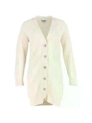 Ganni Long Sleeve Cardigans For Women