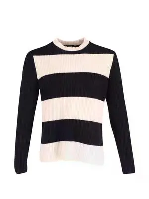 JOSEPH Striped Ribbed Cotton Sweater