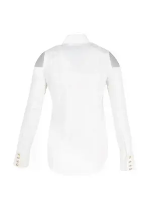 Balmain Cut-out Buttoned Shirt
