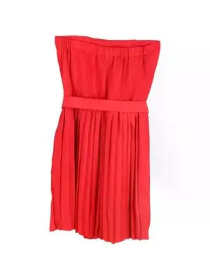 Sandro Pleated Strapless Mini Dress