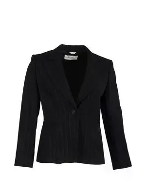 Max Mara Striped Peaked-lapel Blazer