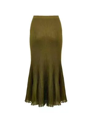 Ulla Johnson Vera Knitted Midi Skirt - Green