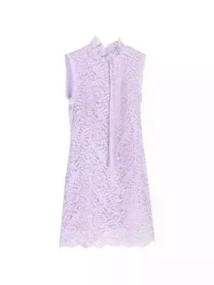 Sandro Ruffled-trim Lace Dress