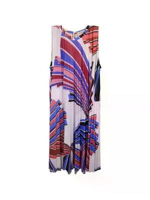 Emilio Pucci Printed Pleated Sleeveless Dress