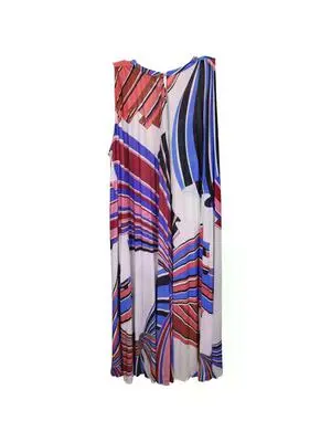 Emilio Pucci Printed Pleated Sleeveless Dress