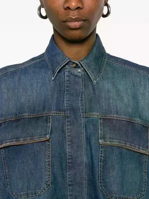 Brunello Cucinelli Flap-pockets Denim Shirt