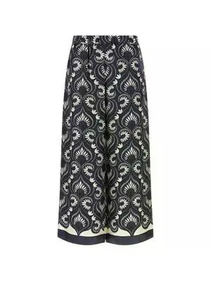 Max Mara Motif Print Palazzo Pants
