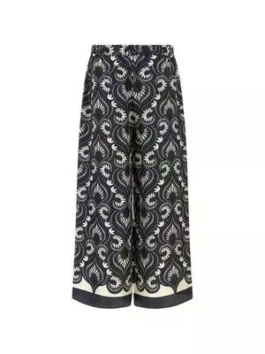 Max Mara Motif Print Palazzo Pants