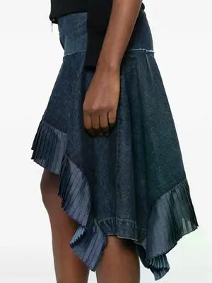 Sacai Asymmetric Denim Skirt - Blue