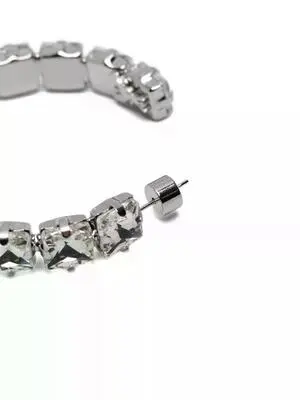 Patrizia Pepe Embellished Hoop Earrings