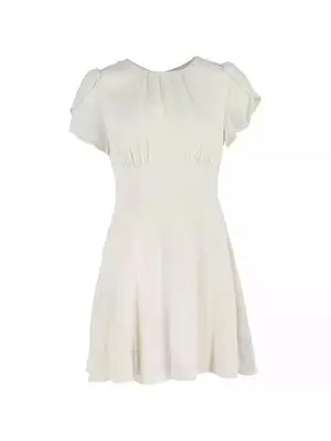 REFORMATION Tulip-sleeve Mini Dress - Neutrals
