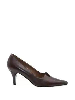 Gucci Leather Square-toe Pumps
