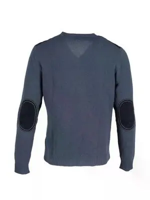 Prada Panelled V-neck Sweater
