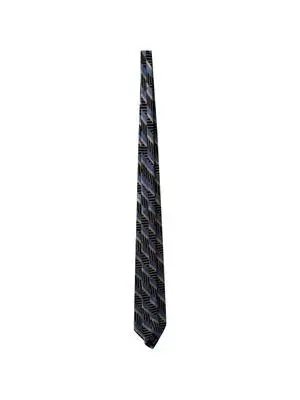 MARIO VALENTINO VINTAGE Diagonal-stripe Neck Tie