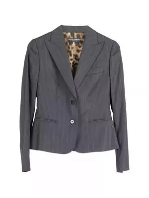 Dolce & Gabbana Striped Button-fastening Blazer