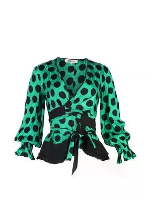 Diane Von Furstenberg Polka Dots Tops