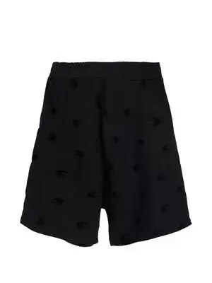 Alexander McQueen Mini Swallow Cotton Shorts