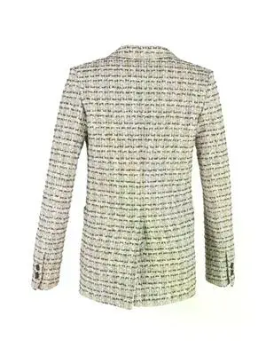 Victoria Beckham Single-breasted Cotton Tweed Blazer