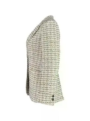 Victoria Beckham Single-breasted Cotton Tweed Blazer