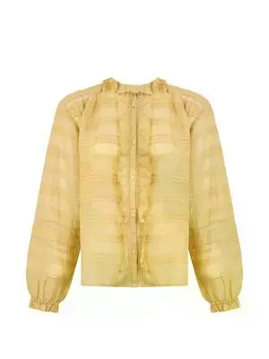 MARANT ETOILE Peline Ruffled Button Blouse