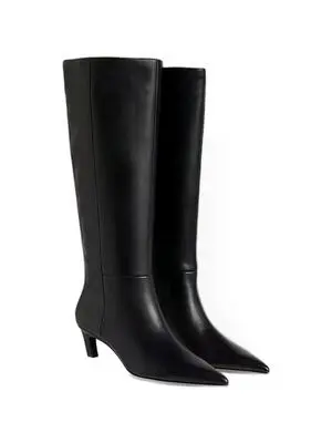Calvin Klein Kitten-heel Leather Boots