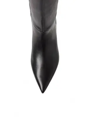 Calvin Klein Kitten-heel Leather Boots