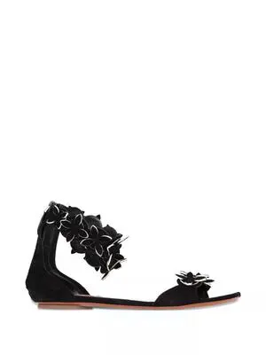 Alaïa Flower-detail Flat Sandals