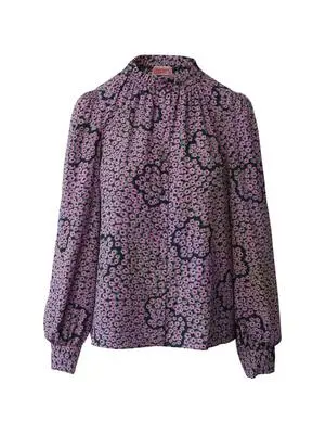 Kate Spade New York Floral-print Silk Blouse