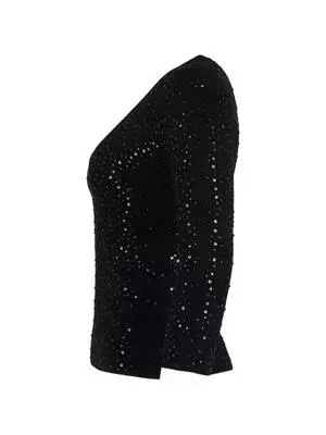 Michael Kors Sequinned Long Sleeve Sweater