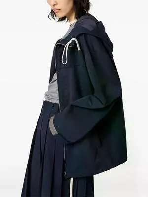 Miu Miu Drawstring Parka Coat