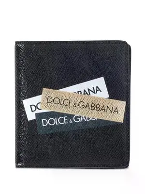 Dolce & Gabbana Bi-fold Leather Wallet - Black