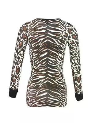 Stella McCartney Animal-print Long-sleeve Top