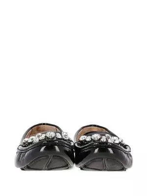 Miu Miu Upper-embellished Leather Loafer