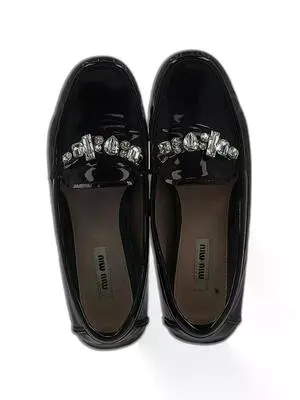 Miu Miu Upper-embellished Leather Loafer
