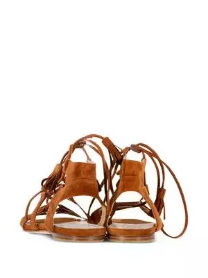 STUART WEITZMAN Strappy Tassel Sandals