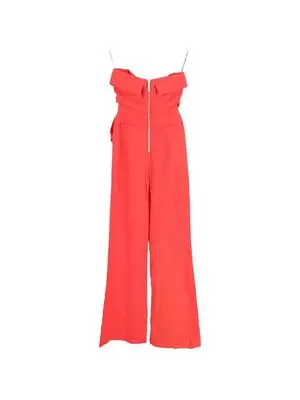 Elie Saab Strapless Wide Leg Jumpsuit