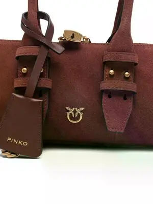 Pinko Suede Bowling Tote Bag
