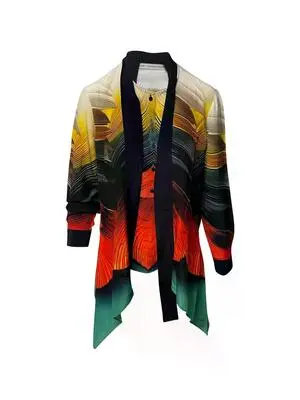 MARY KATRANTZOU Feather-print Shirt