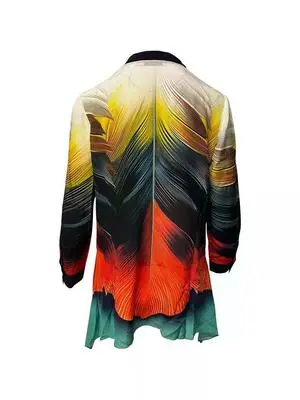 MARY KATRANTZOU Feather-print Shirt