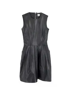 Iris & Ink Leather Pleated Dress