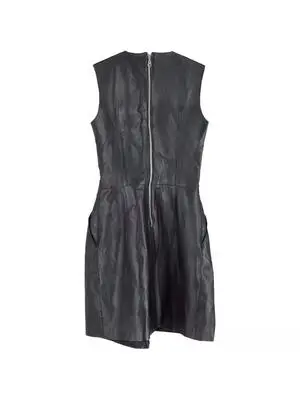 Iris & Ink Leather Pleated Dress