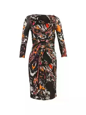 Max Mara Printed Round-neck Dress