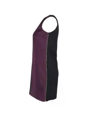 Victoria Beckham Colour-block Sleeveless Mini Dress - Purple