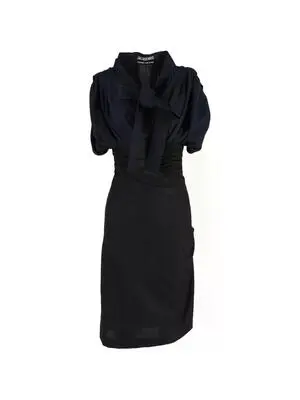 Jacquemus Ribbon-detail Midi Dress - Black