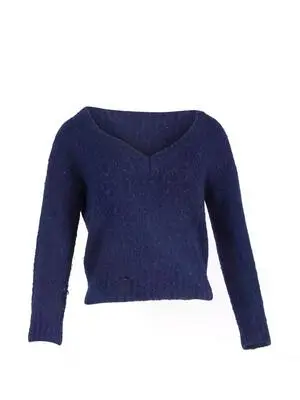 REFORMATION Deep V-neck Alpaca Sweater