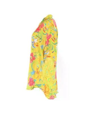 Balenciaga Floral-printed Silk Shirt