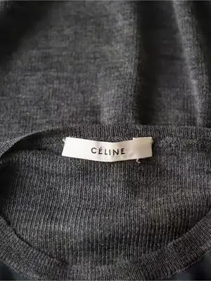 Celine Sheer Panel Long-sleeve Top