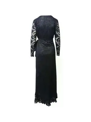GANNI Lace Wrap Dress